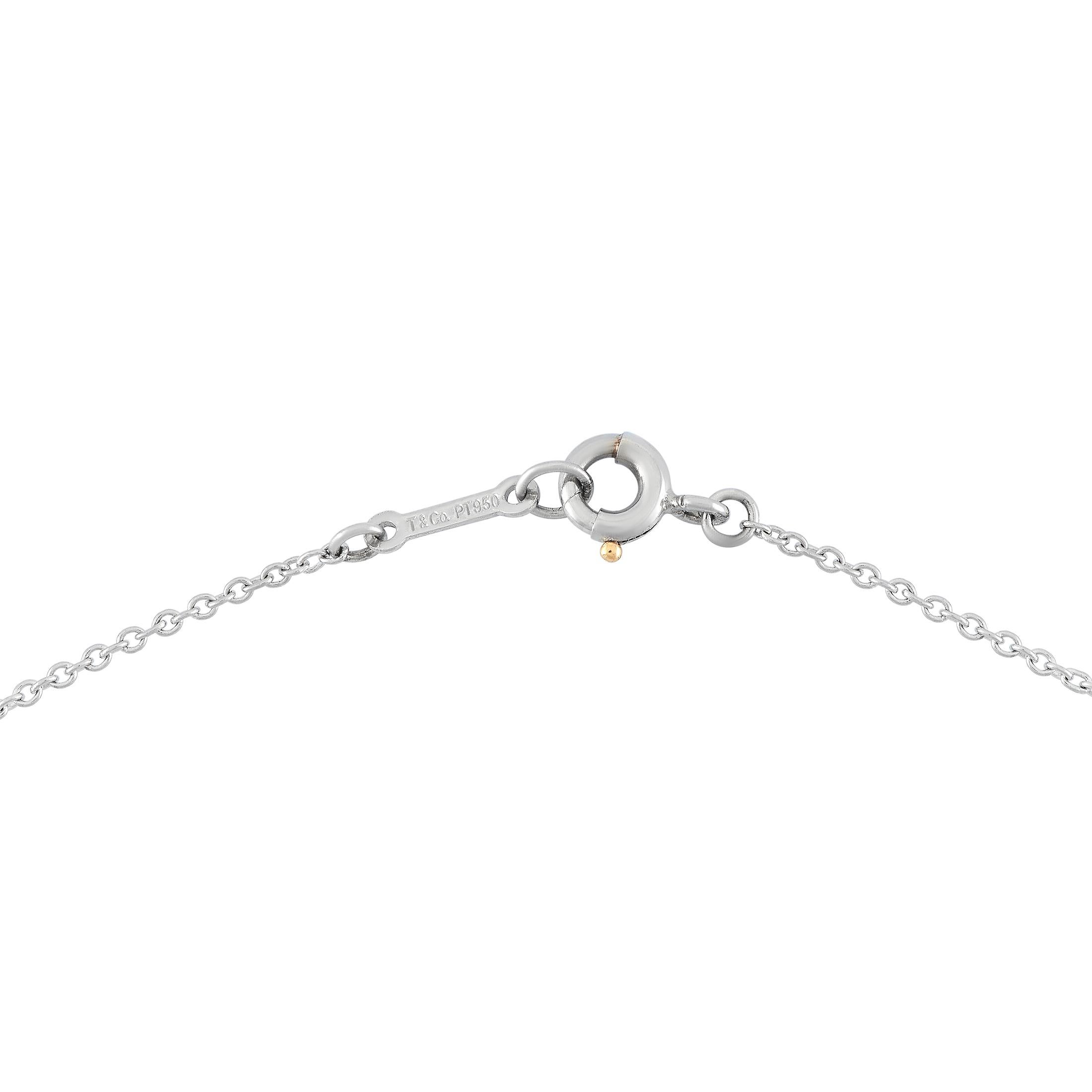 Tiffany and Co. Victoria Platinum 1.25ct Diamond Necklace For Sale at ...