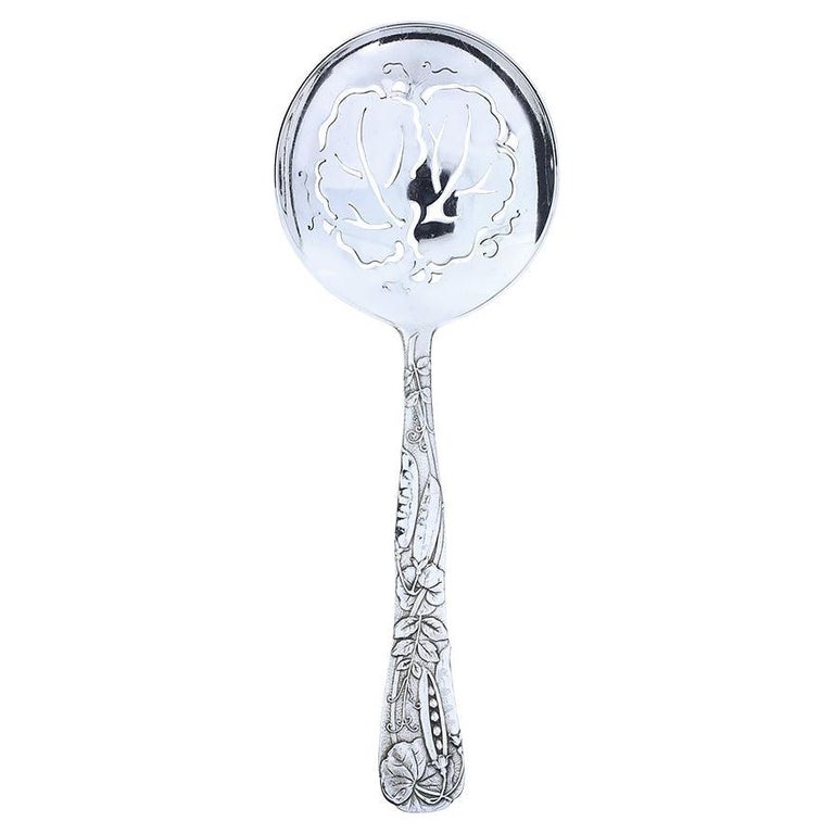 Tiffany and Co, Vine, Sterling Large Pierced Pea Serving Hand Chased ...