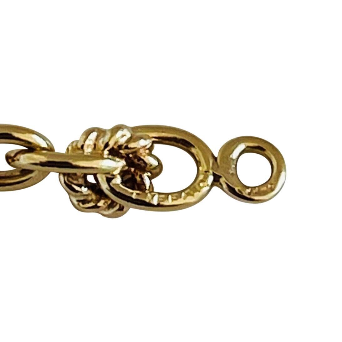 Tiffany and Co. Vintage 14 Karat Yellow Gold Fancy Cable Link Bracelet ...