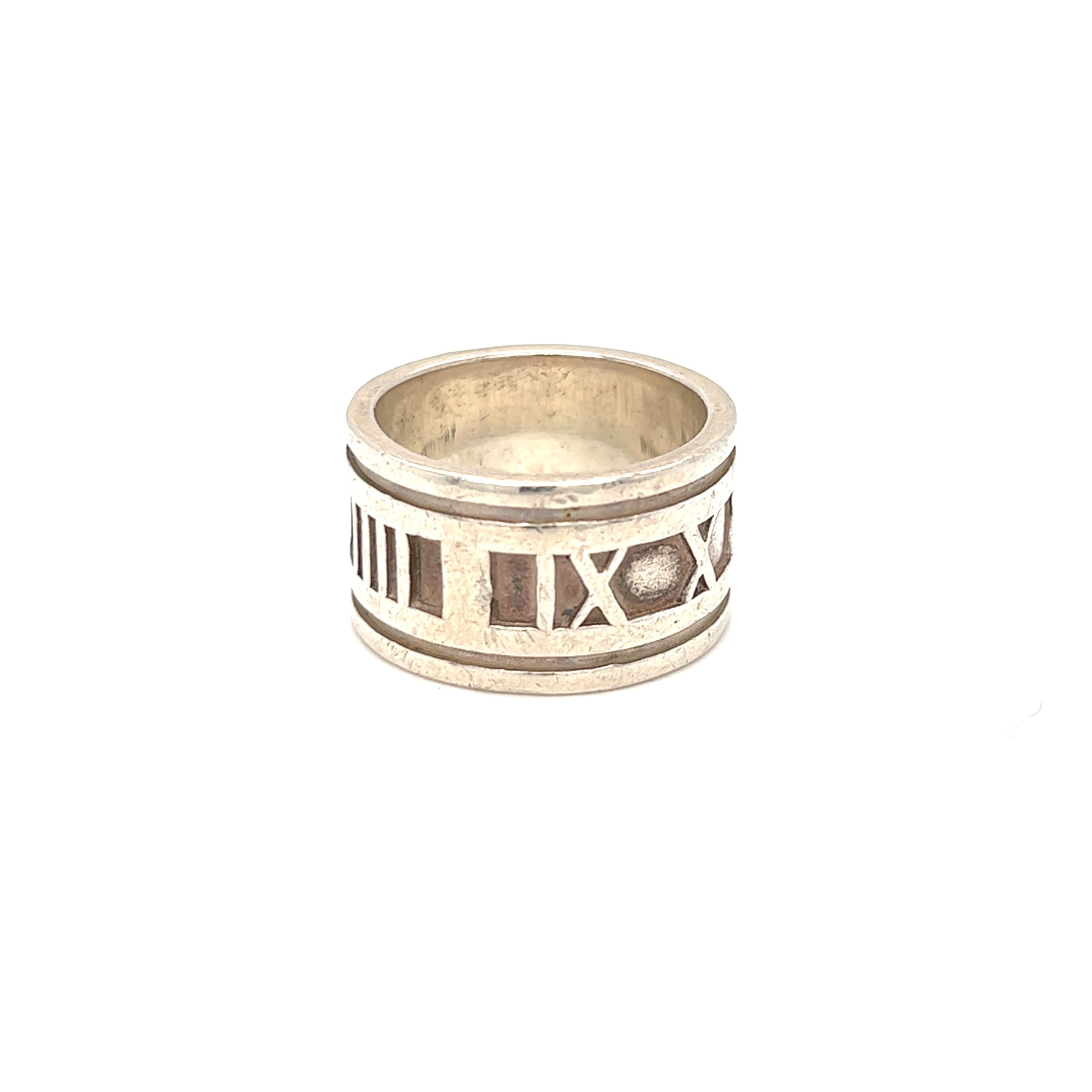 Tiffany and Co Vintage Atlas Wide Band Sterling Silver at 1stDibs ...