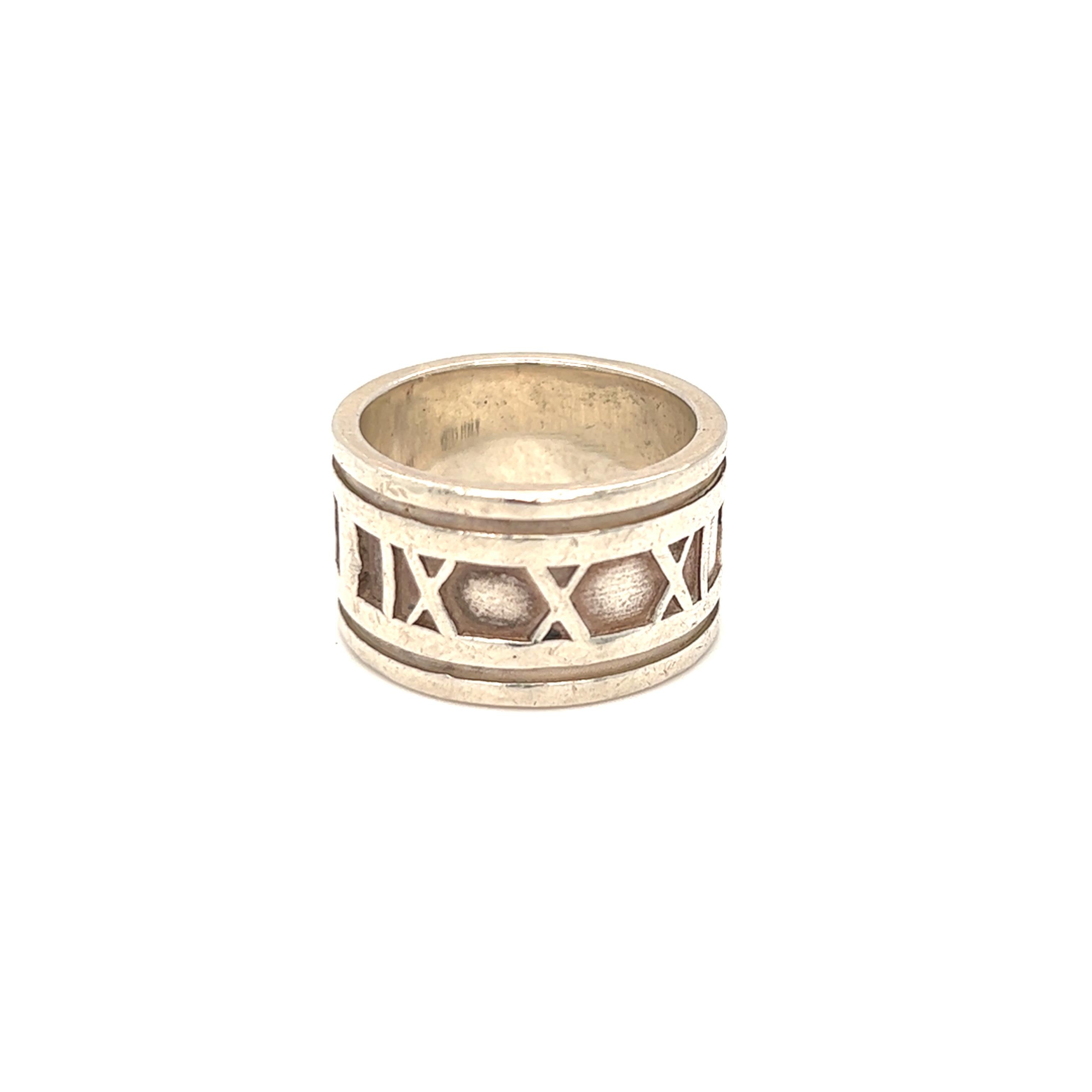 Tiffany and Co Vintage Atlas Wide Band Sterling Silver at 1stDibs ...