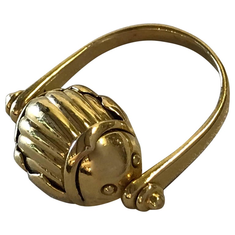 Tiffany and Co. Vintage Gold Scarab Flip Ring at 1stDibs | tiffany ...