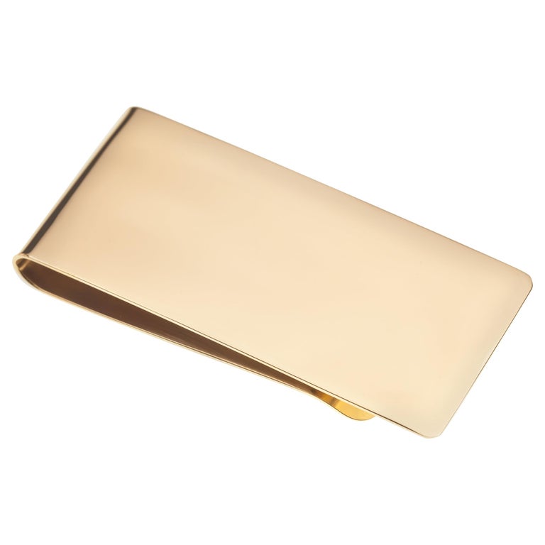 Tiffany and Co. Vintage Heavy Money Clip in Yellow Gold at 1stDibs ...