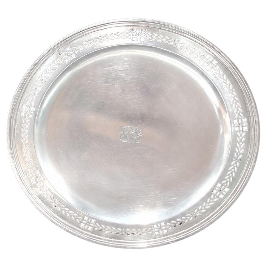Tiffany Sterling Silver Tray in Historic Beaux-Arts Olympian Pattern ...
