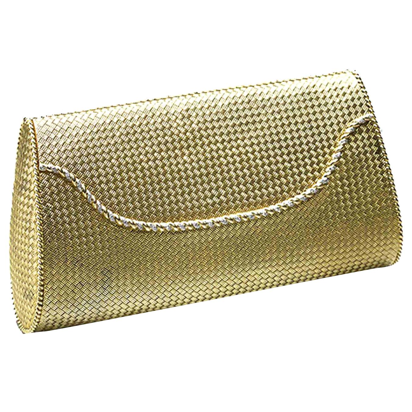 Tiffany and Co. Woven Gold Evening Bag at 1stDibs | woven gold clutch ...