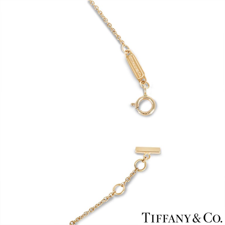 Tiffany and Co. Yellow Gold Diamond Smile Pendant at 1stDibs