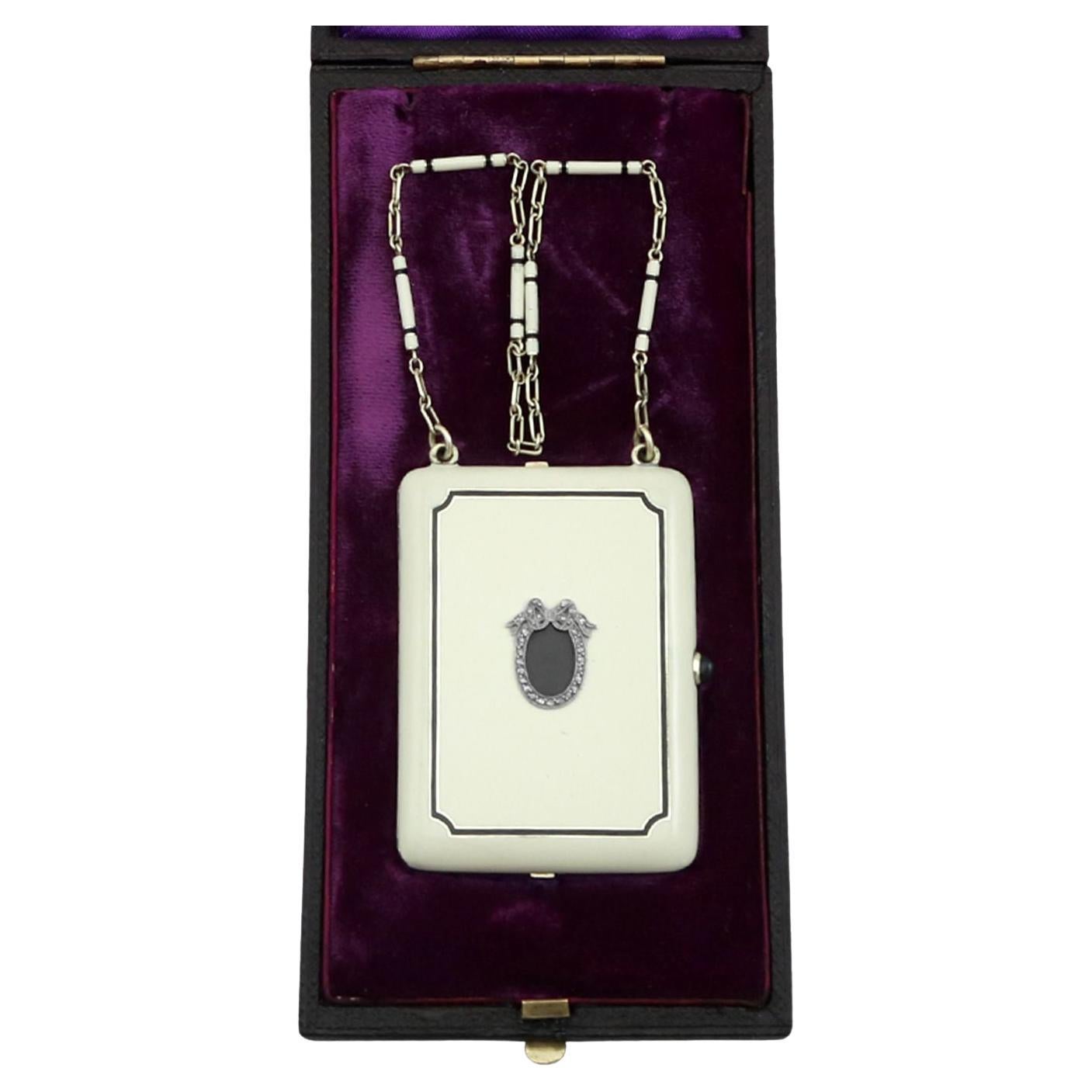 Tiffany Art Deco Gold, Enamel and Diamond Vanity Case, circa 1920 at ...