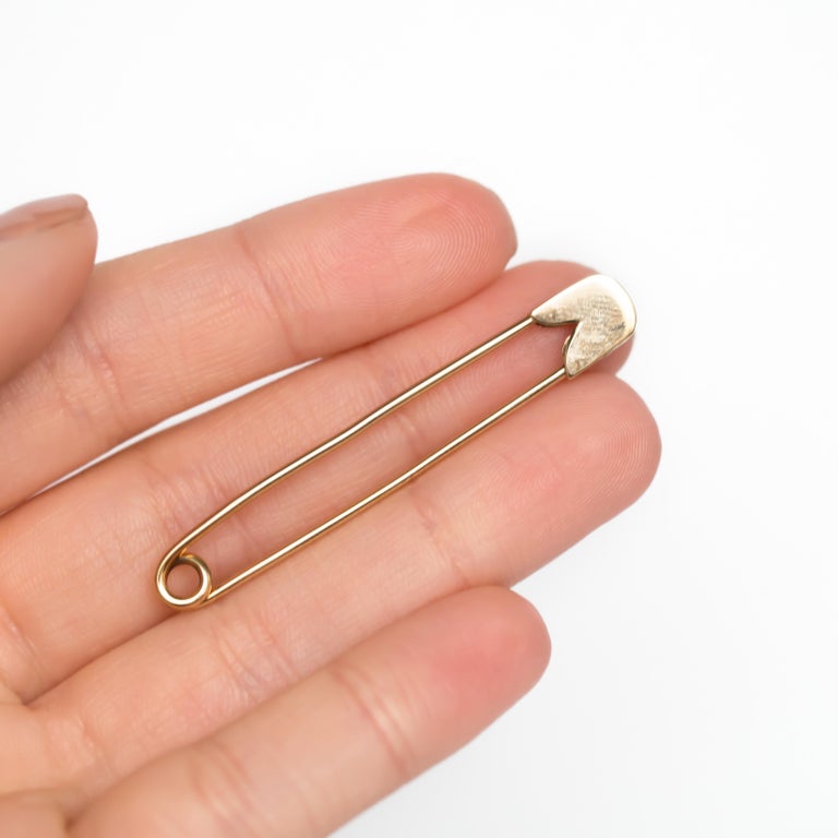 Tiffany and Co. Yellow Gold Safety Baby Pin For Sale at 1stDibs
