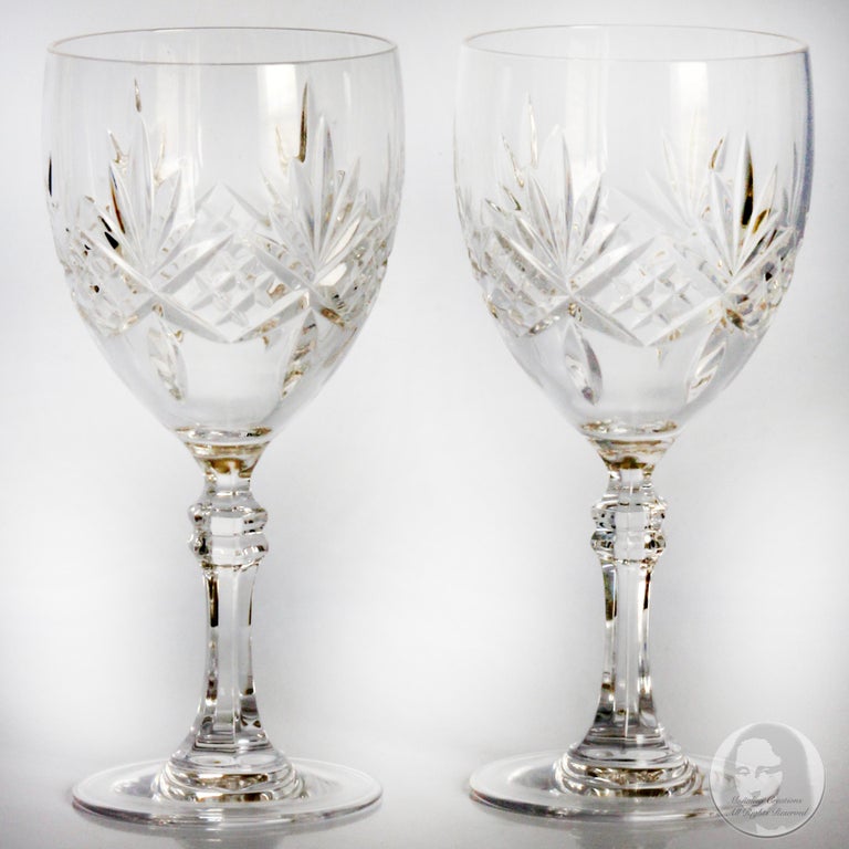 Tiffany and Company Newport Water Goblets Glasses 2pc Set with Box RCR ...