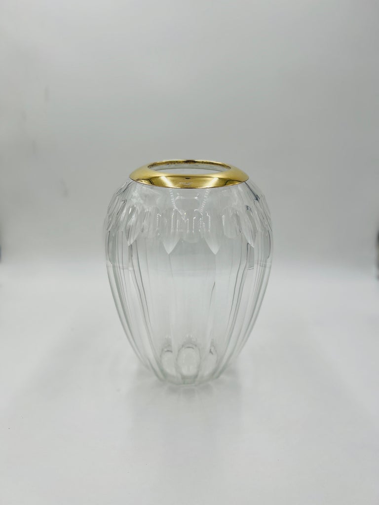Tiffany and Company Vermeil Sterling Silver, Cut Crystal Centerpiece ...