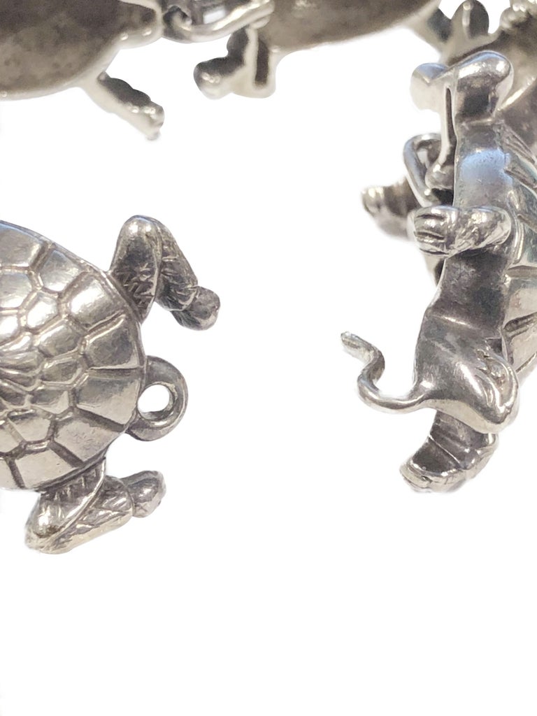 Tiffany and Company Vintage Sterling Silver Turtle Bracelet For Sale at ...