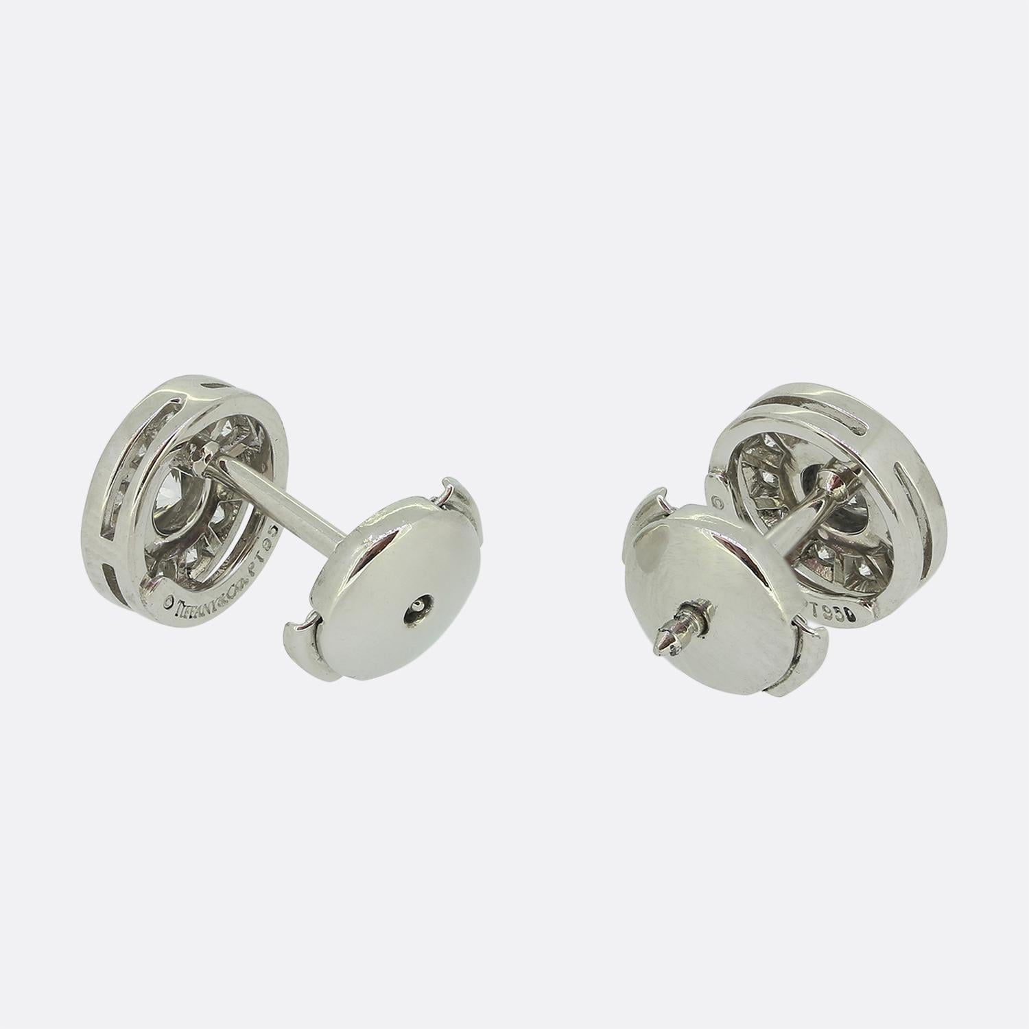 Tiffany Diamond Circlet Cluster Earrings For Sale at 1stDibs