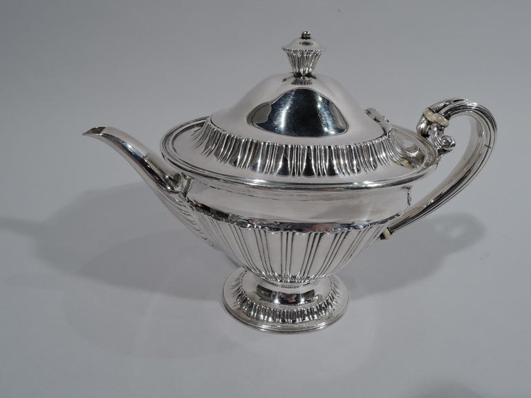 Tiffany Edwardian Classical Sterling Silver 3-Piece Bachelor Tea Set ...