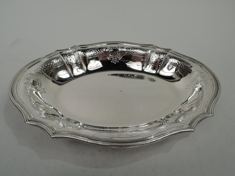 Tiffany Edwardian Modern Classical Sterling Silver Oval Serving Bowl ...