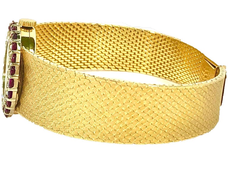 Tiffany and Co. Gold Double Bezel Watch with One Diamond Bezel and One ...