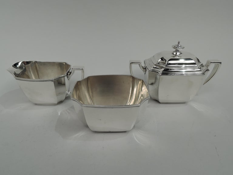 Tiffany Hampton Art Deco Sterling Silver Coffee and Tea Set on Tray For ...