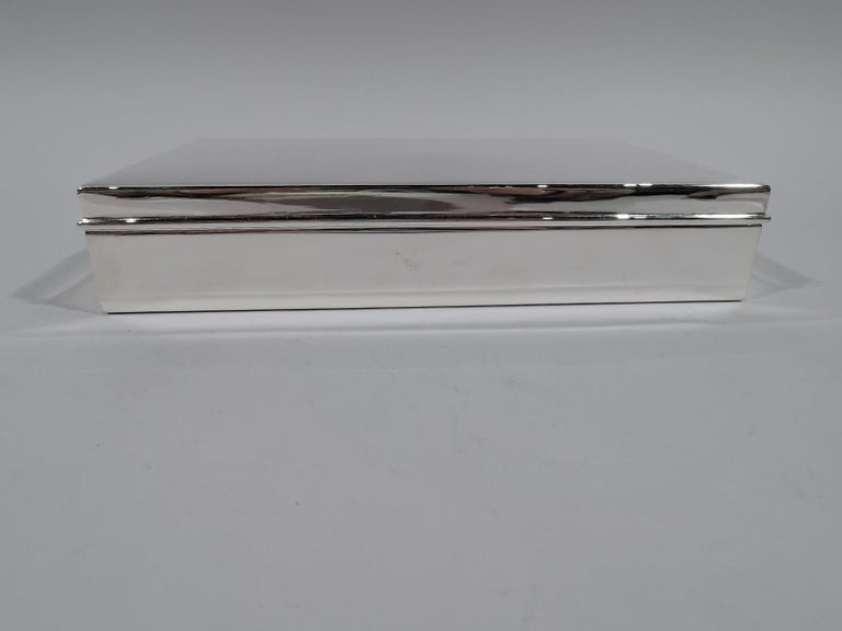 Tiffany and Co. Large and Heavy Sterling Silver Desk Box For Sale at ...
