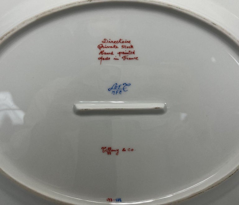 Tiffany Le Tallec Private Stock Porcelain Oval Serving Tray in ...