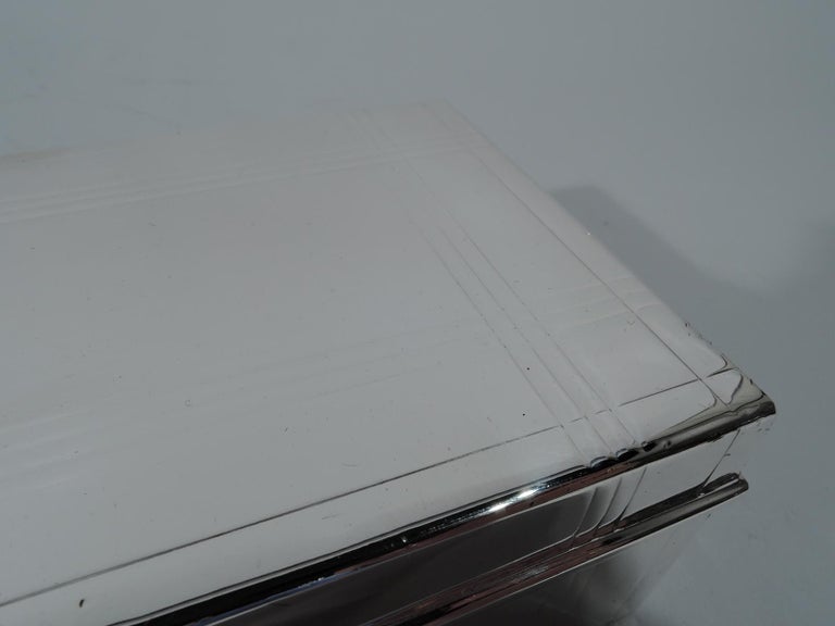 Tiffany Long and Modern Sterling Silver Jewelry Box For Sale at 1stDibs