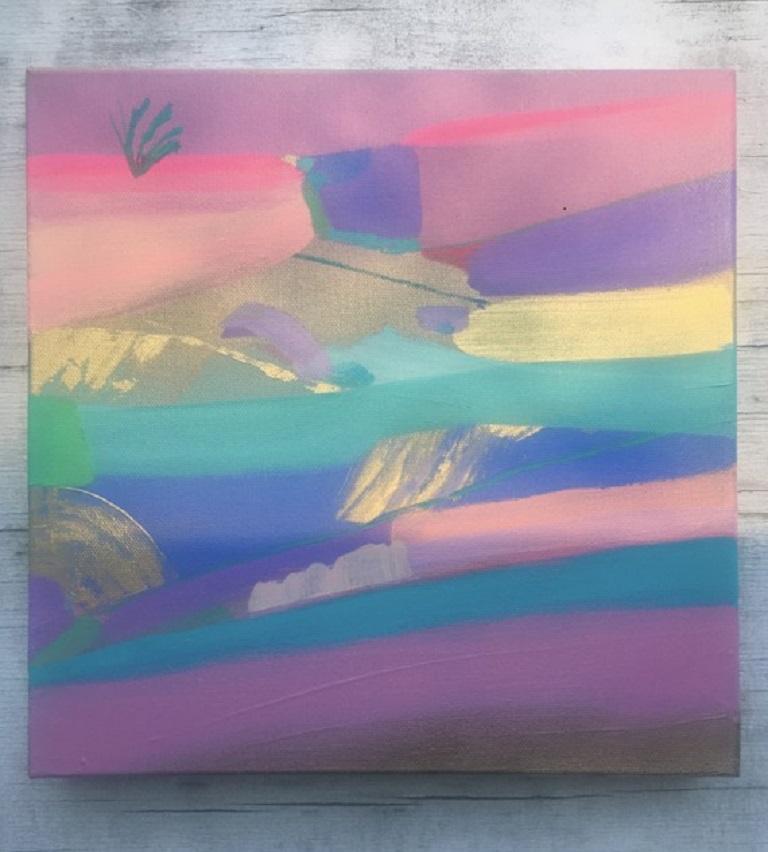 Tiffany Lynch - Tiffany Lynch, Golden Palm Breeze, Abstract painting ...