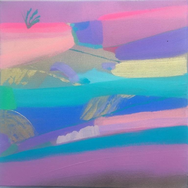 Tiffany Lynch - Tiffany Lynch, Golden Palm Breeze, Abstract painting ...