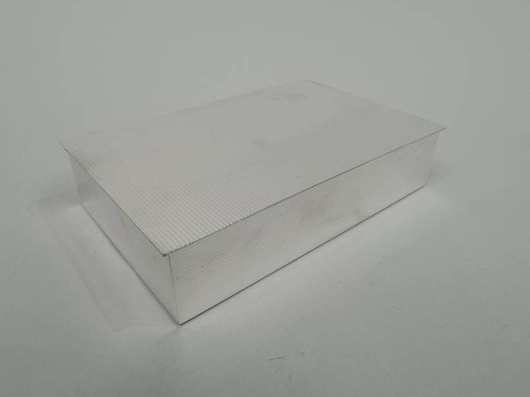 Tiffany and Co. Midcentury Classical Sterling Silver Box For Sale at ...