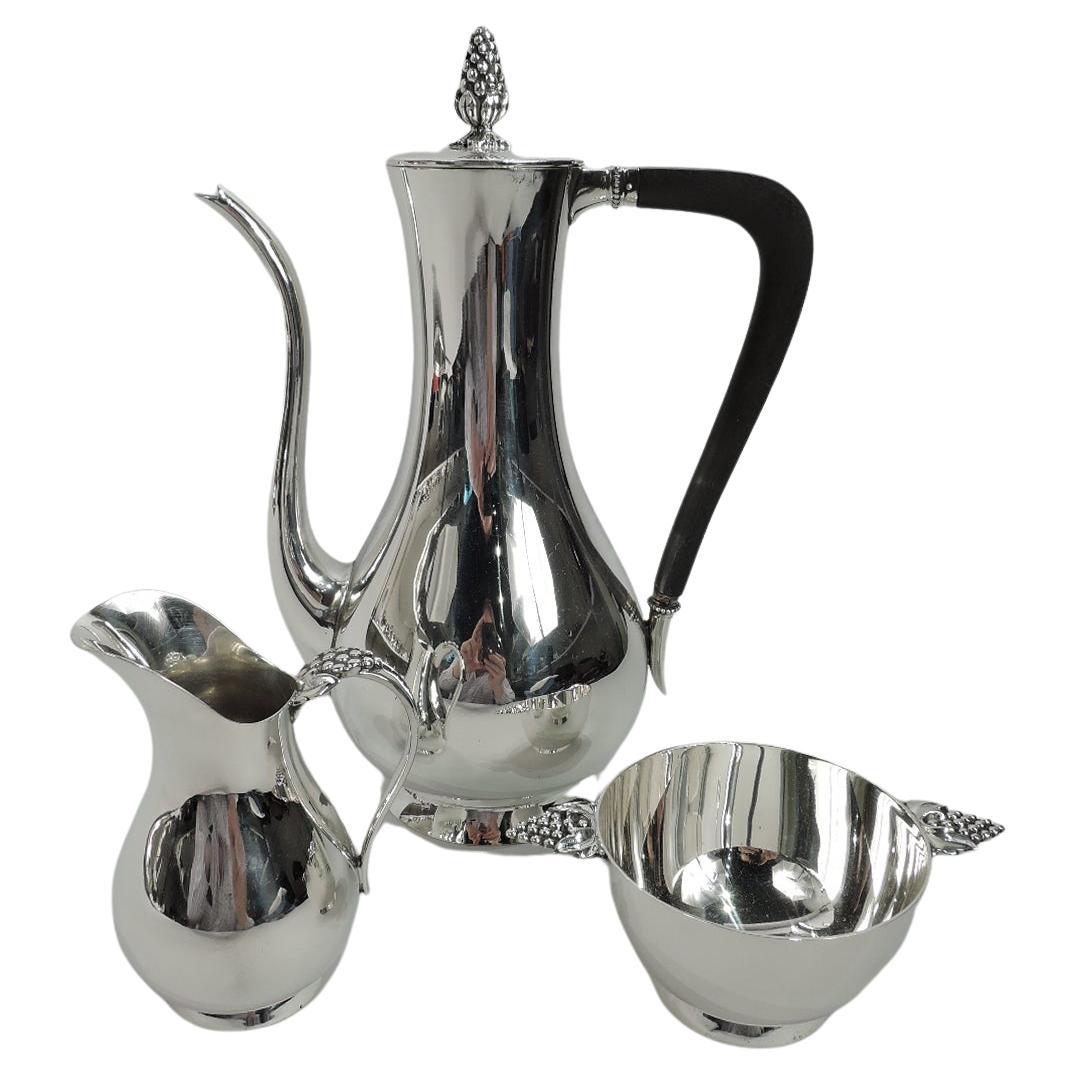 Tiffany Art Deco Modern Sterling Silver Coffee and Tea Set on Tray For ...