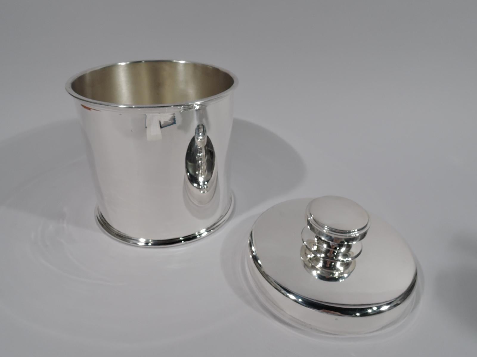 Tiffany and Co. Mid-Century Modern Sterling Silver Cigar Humidor For ...