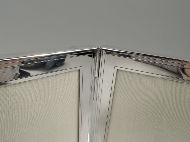 Tiffany and Co. Mid-Century Modern Sterling Silver Double Picture Frame ...
