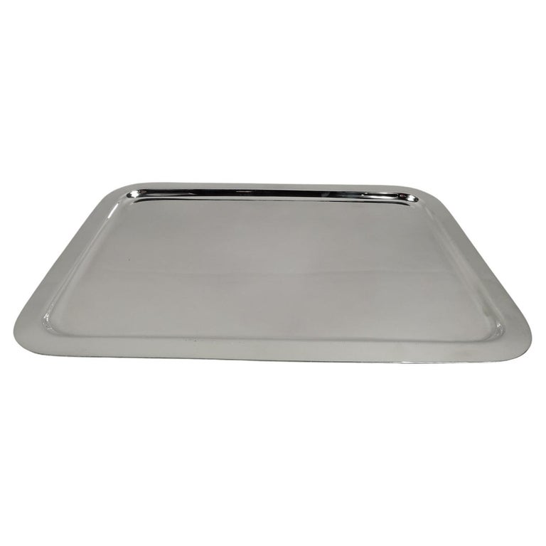 Tiffany Midcentury Modern Sterling Silver Rectangular Tray at 1stDibs