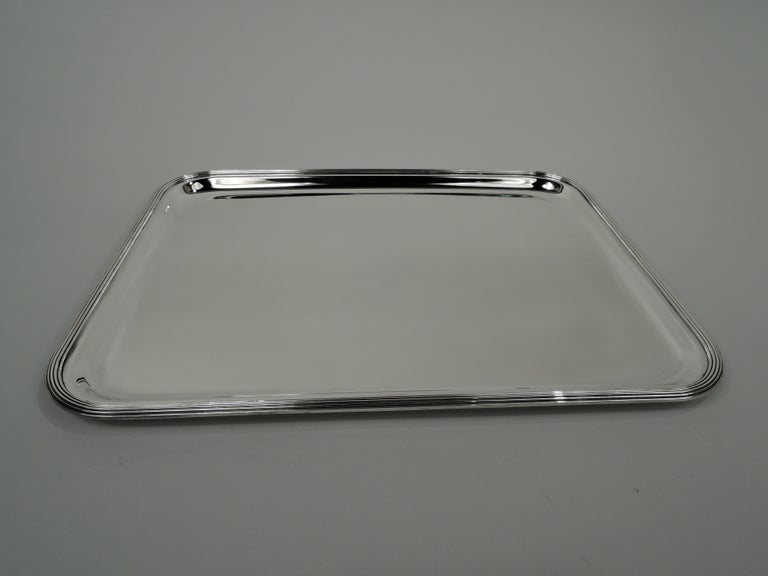 Tiffany Modern Classical Sterling Silver Rectangular Tray For Sale at ...