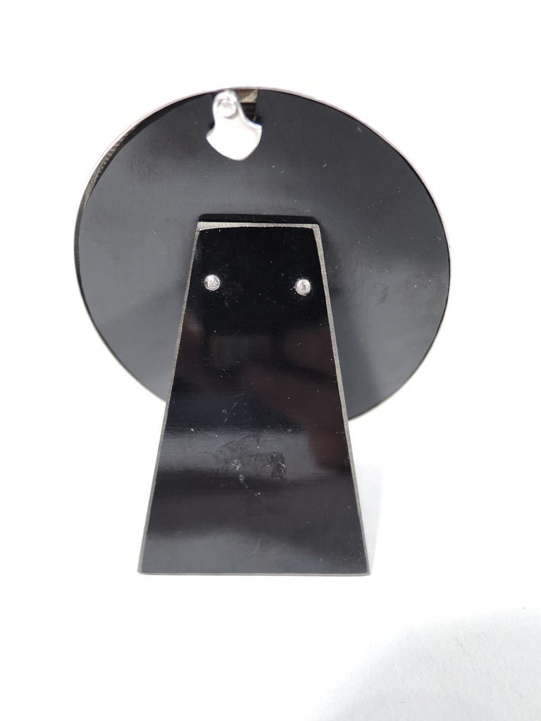 Tiffany Modern Small Oval Sterling Silver Picture Frame For Sale at 1stDibs