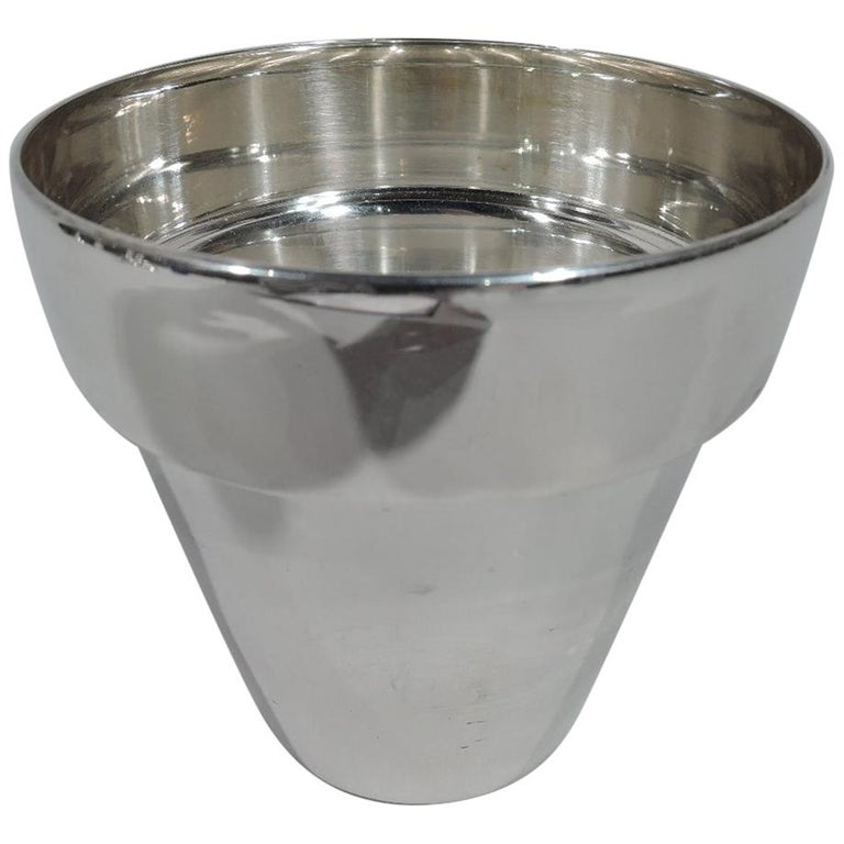 Tiffany Modern Sterling Silver Flower Pot Vase at 1stDibs