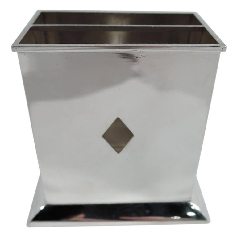 Tiffany Modern Sterling Silver Playing Cards Box For Sale at 1stDibs