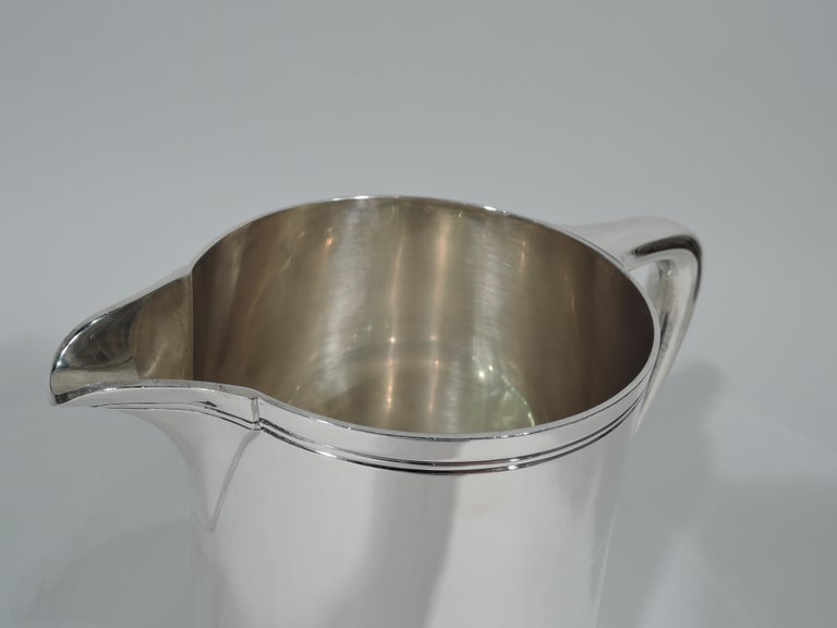 Tiffany Modern Sterling Silver Water Pitcher For Sale at 1stDibs