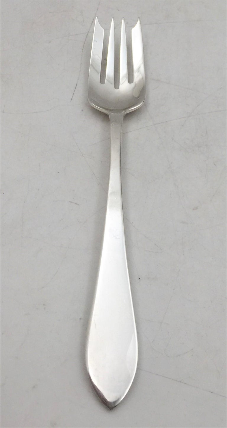 Tiffany Sterling Silver 1923 79-Piece Flatware Set in Faneuil Pattern ...