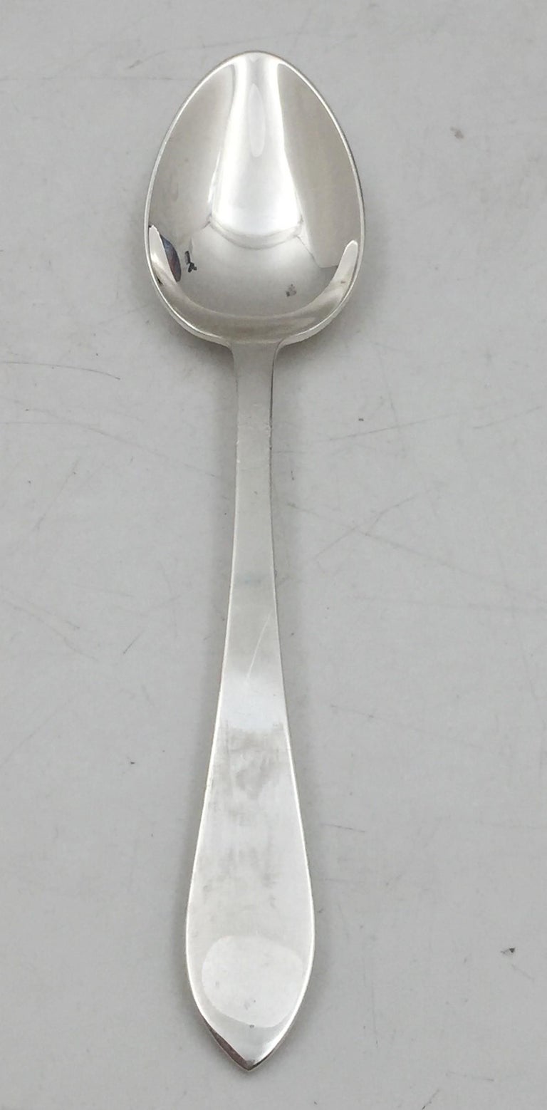 Tiffany Sterling Silver 1923 79-Piece Flatware Set in Faneuil Pattern ...