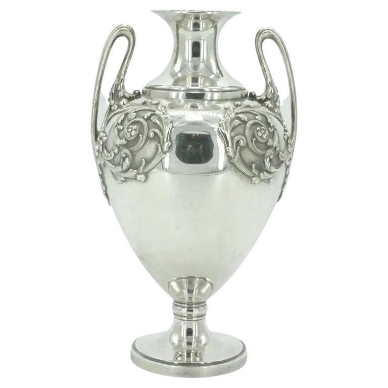 Tiffany and Co. Sterling Silver Decorative Vase For Sale at 1stDibs