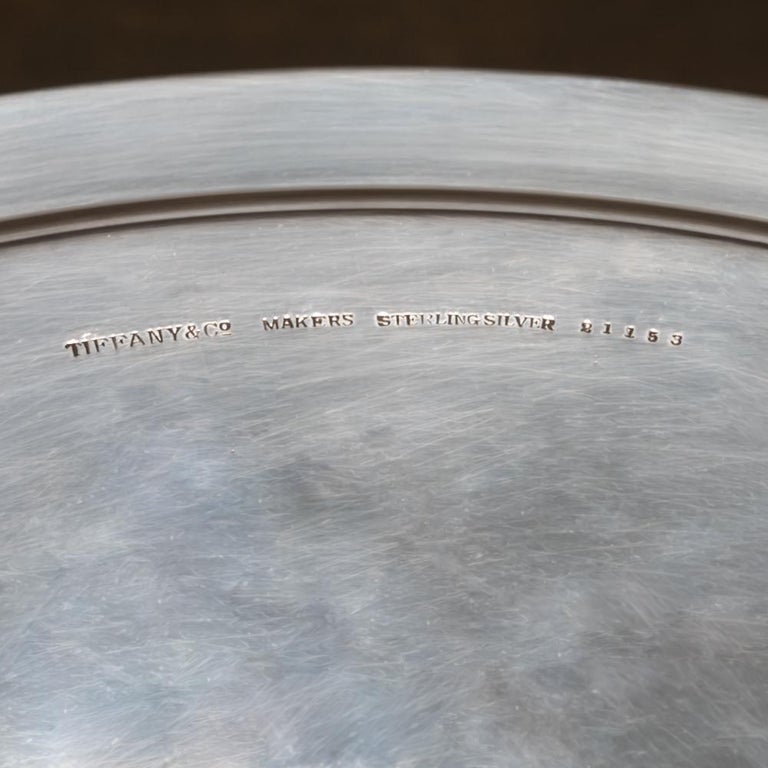 Tiffany And Co Sterling Silver Salver Circa 1965 For Sale At 1stdibs
