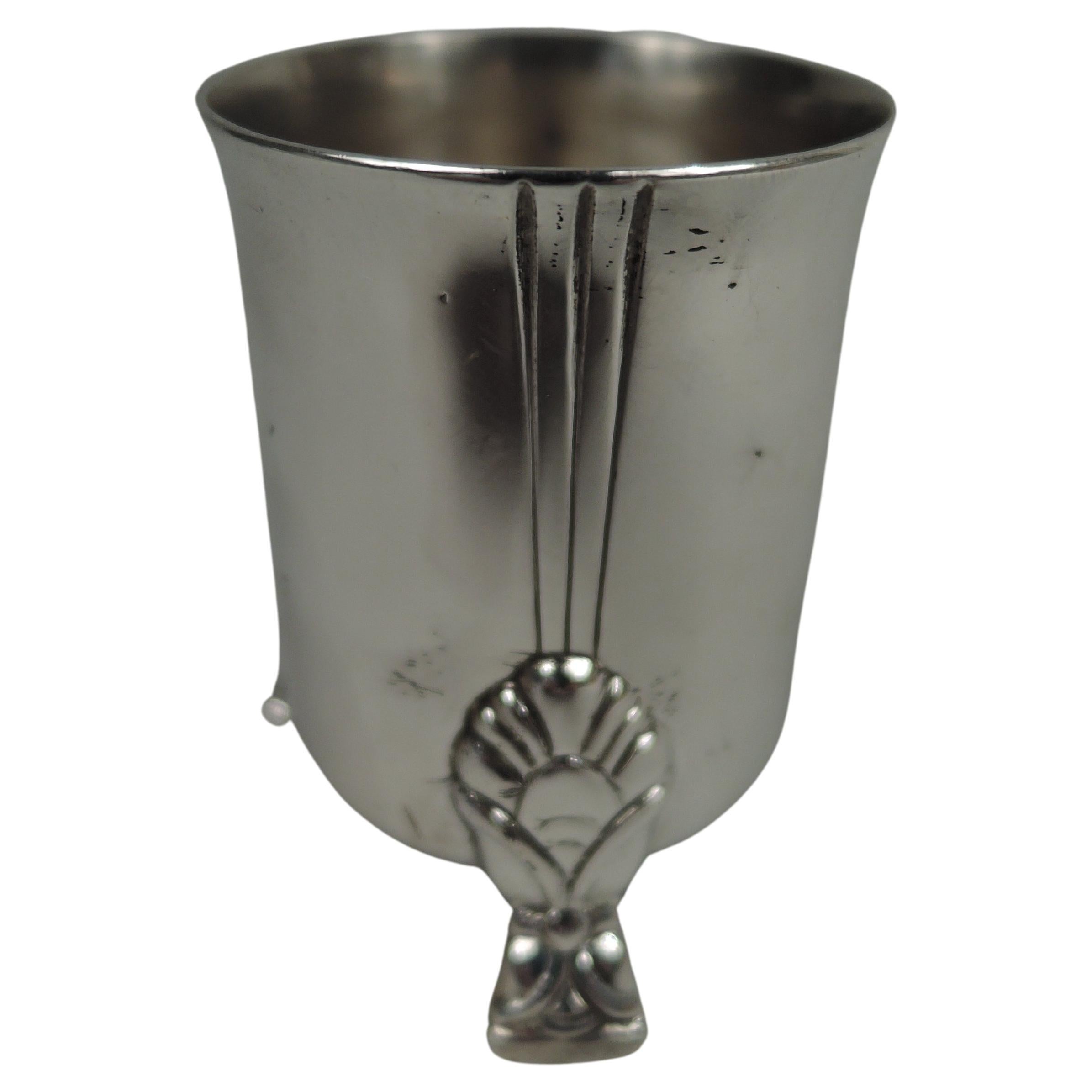 Tiffany Sterling Silver Toothpick Holder in Modern Palmette Pattern For ...