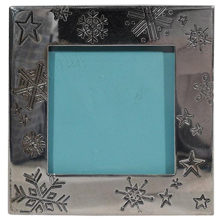 Tiffany Sterling Silver Winter Wonderland Snowflake Picture Frame For ...