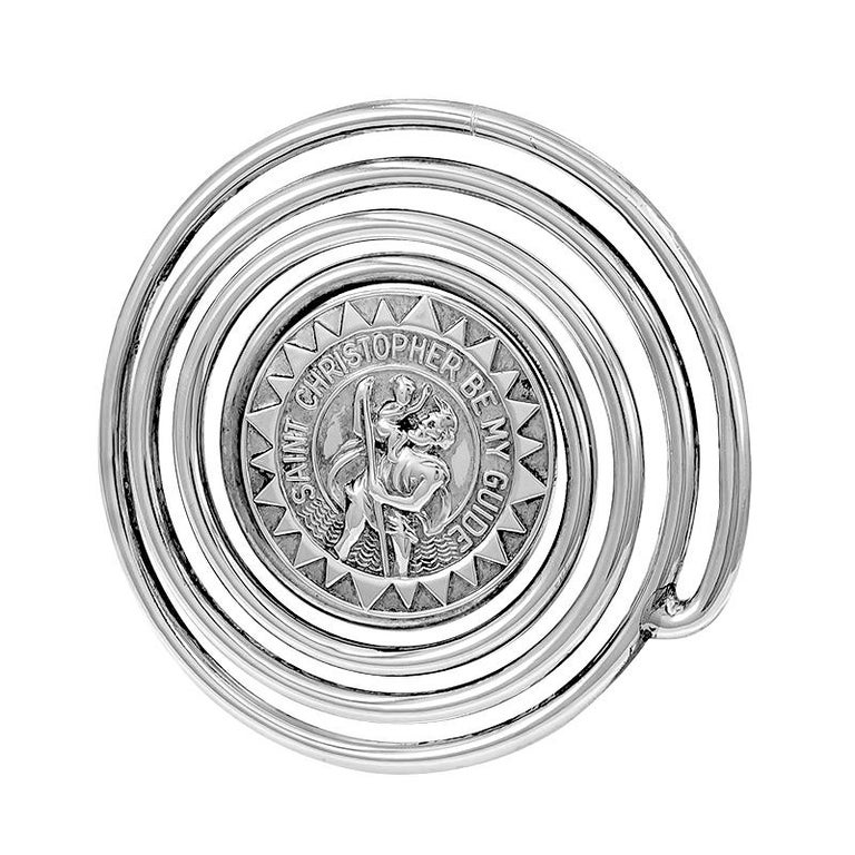 Tiffany and Co Sterling St. Christopher Money Clip at 1stDibs