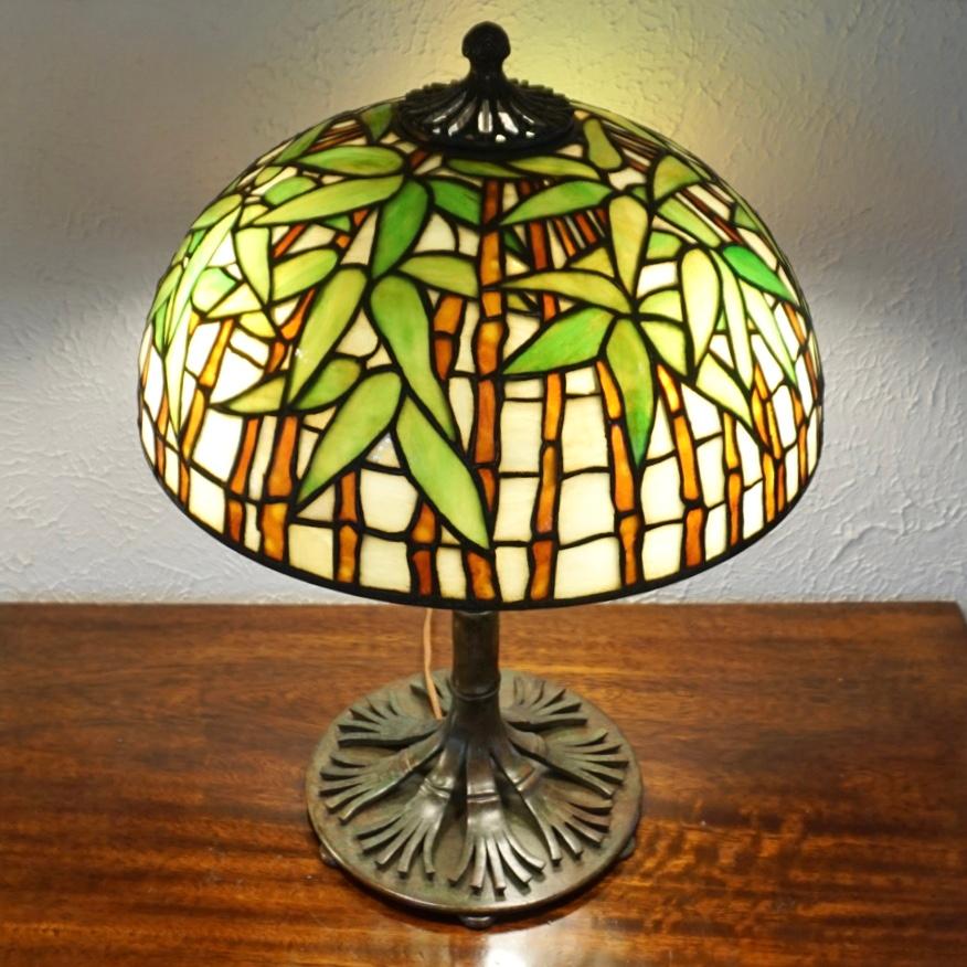 Tiffany Studios Bamboo Table Lamp For Sale at 1stDibs