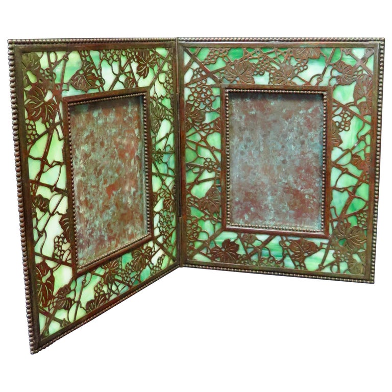 Tiffany Studios Double Grapevine Photo Frame at 1stDibs