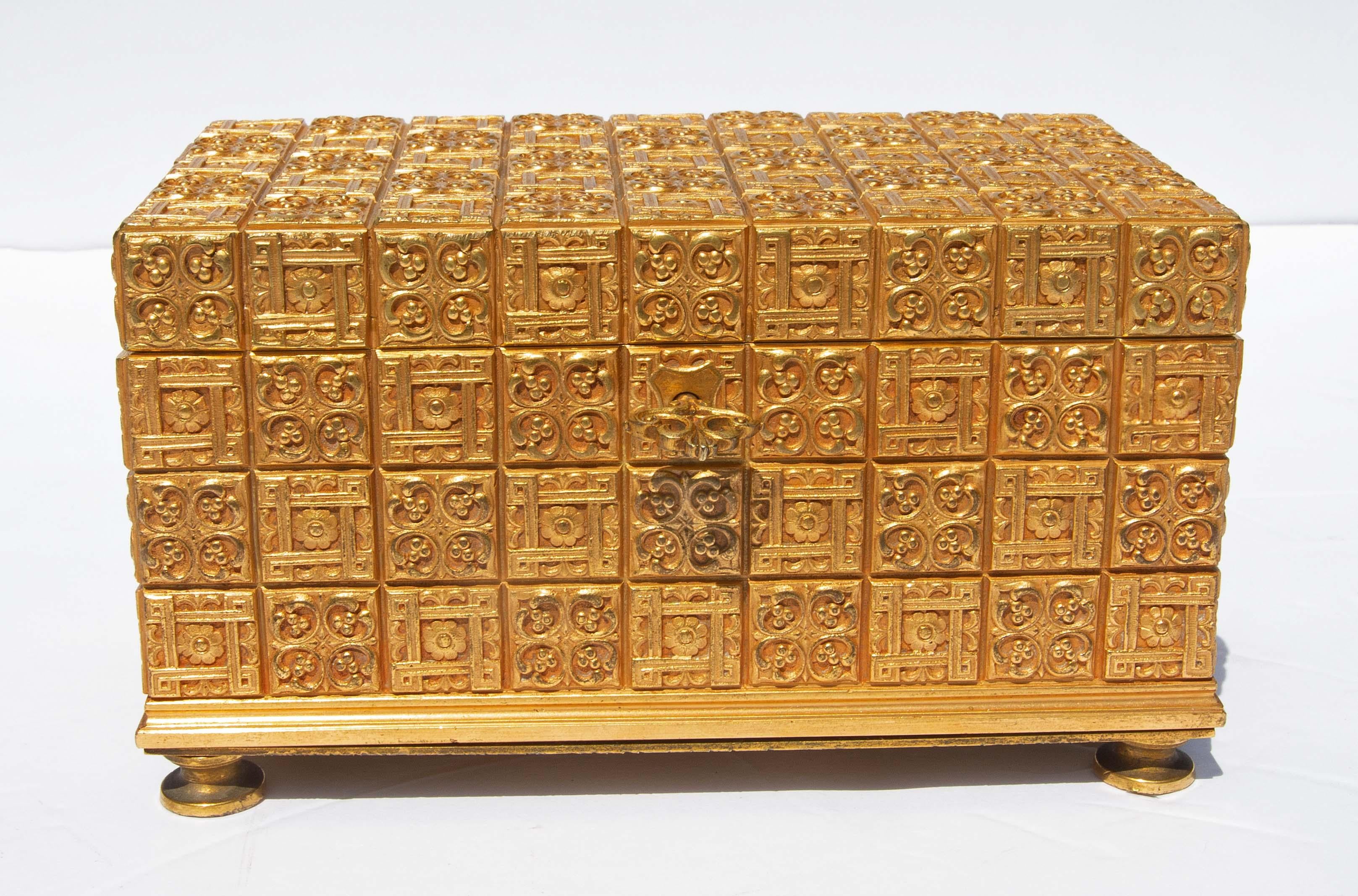 Tiffany Studios Gilt Bronze Jewelry Box, circa 1910 For Sale at 1stDibs ...