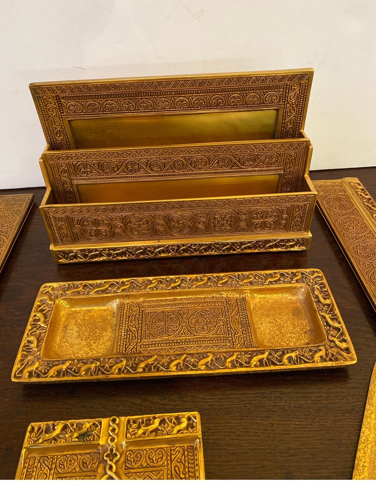 Tiffany Studios Gilt Bronze Venetian Desk Set, Circa 1915 For Sale at ...