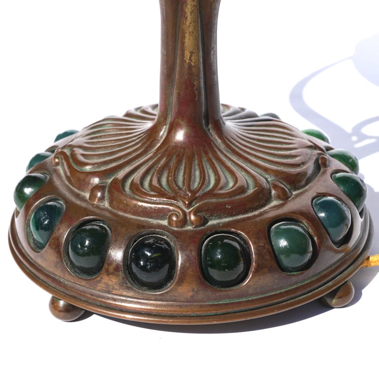 Tiffany Studios Jeweled Turtle Back Table Lamp at 1stDibs | tiffany ...