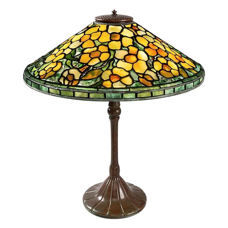 Tiffany Studios New York "Alamander" Table Lamp For Sale at 1stDibs