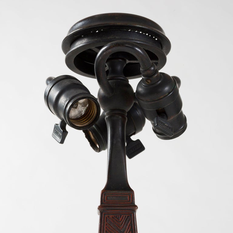 Tiffany Studios New York "American Indian" Table Lamp For Sale at 1stDibs