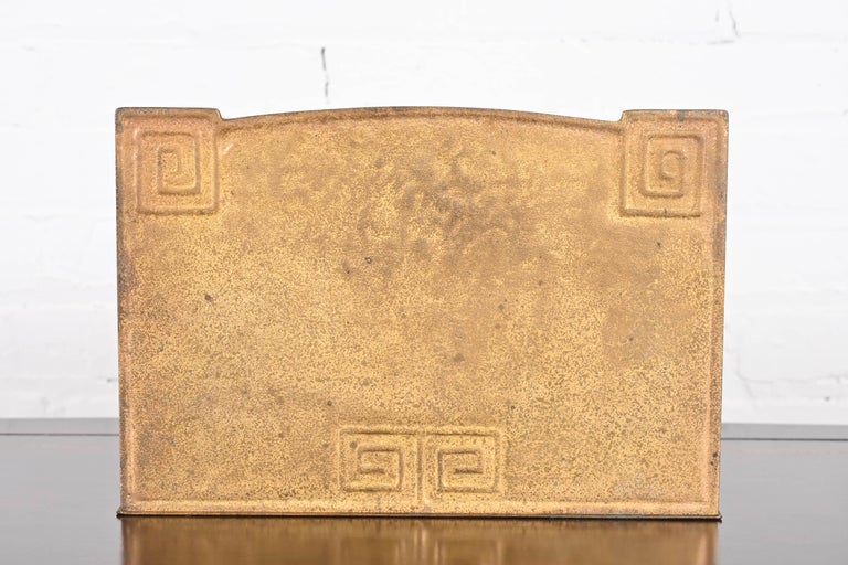 Tiffany Studios New York Art Deco 'Greek Key' Bronze Doré Letter Rack ...